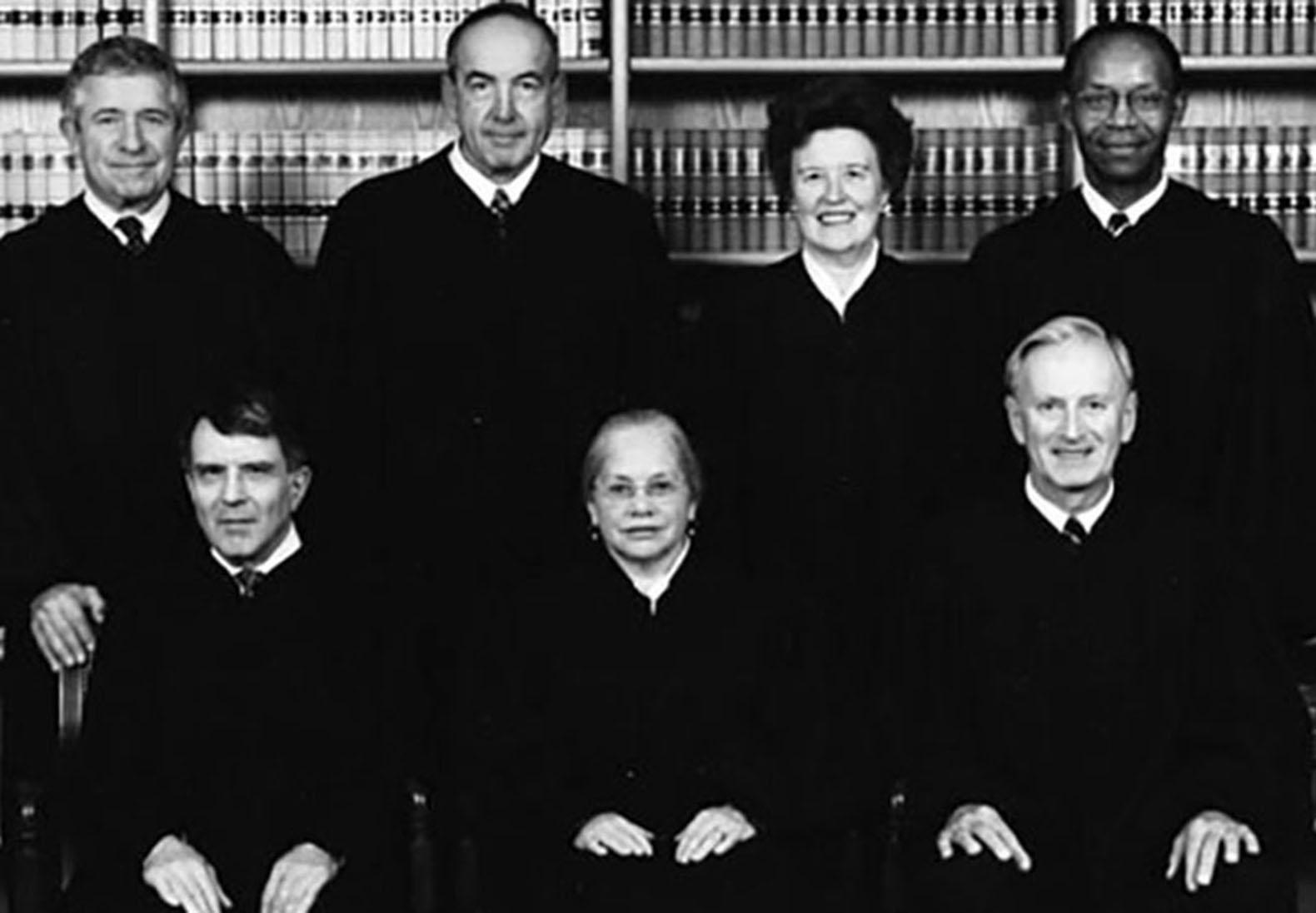 Supreme Court 1982 - (Front)Alan B. Handler, Chief Justice Deborah ...