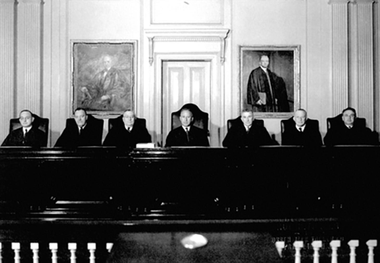Supreme Court year-1960 (Left to Right) Frederick Hall, John Francis ...