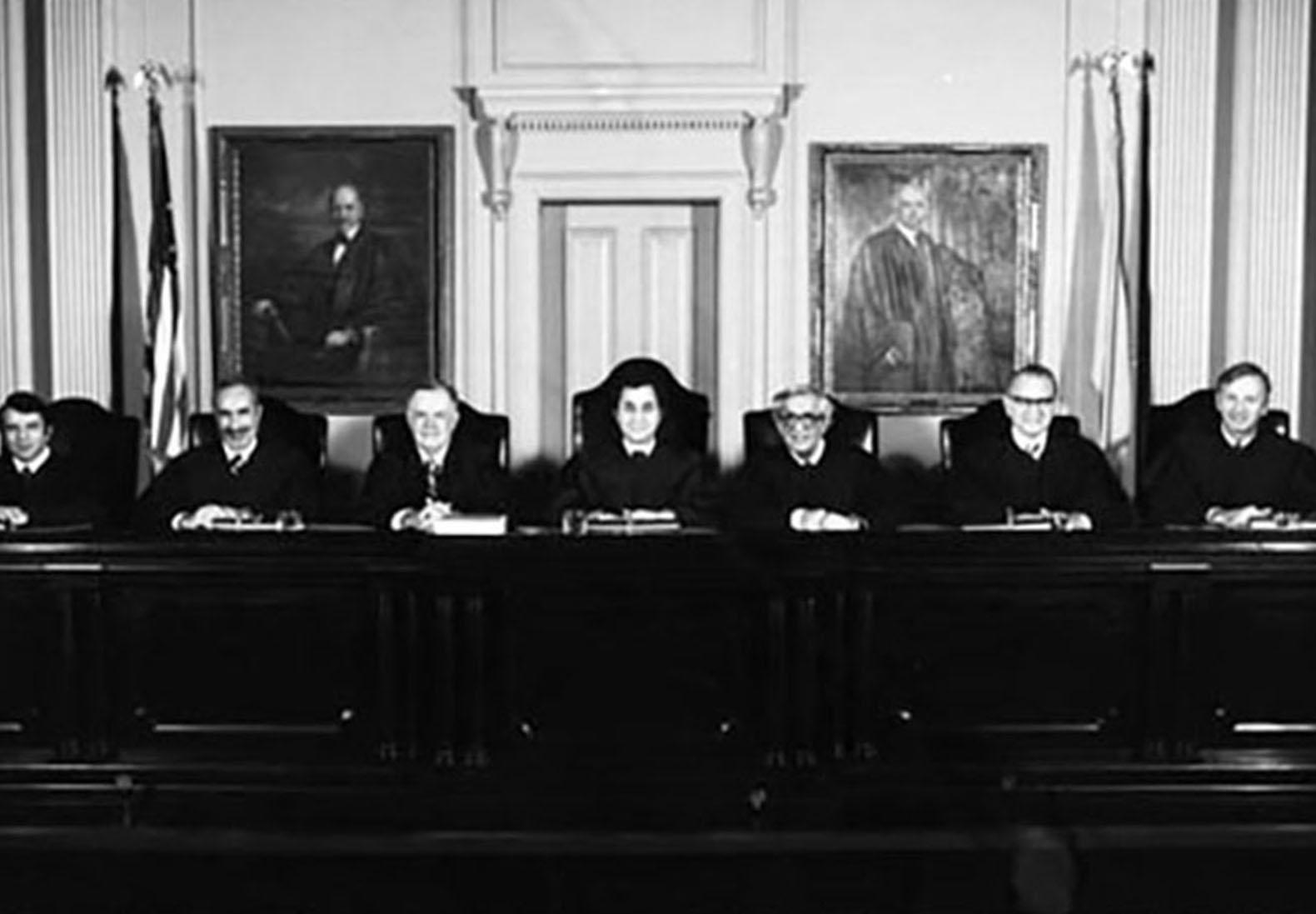 Supreme Court year-1977 (Left to Right) Alan B. Handler, Robert L ...